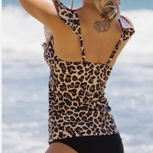 Beachsissi | Swim | Beachside Leopard Print Tankini | Poshmark